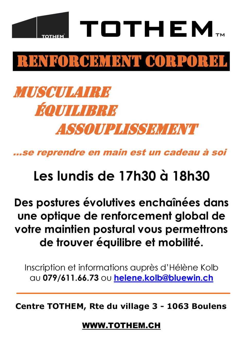 Renforcement musculaire | TOTHEM